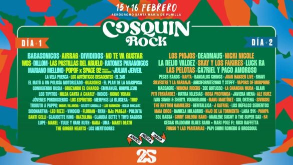 Cuenta regresiva para que Cosquín Rock festeje sus 25 años de historia ...